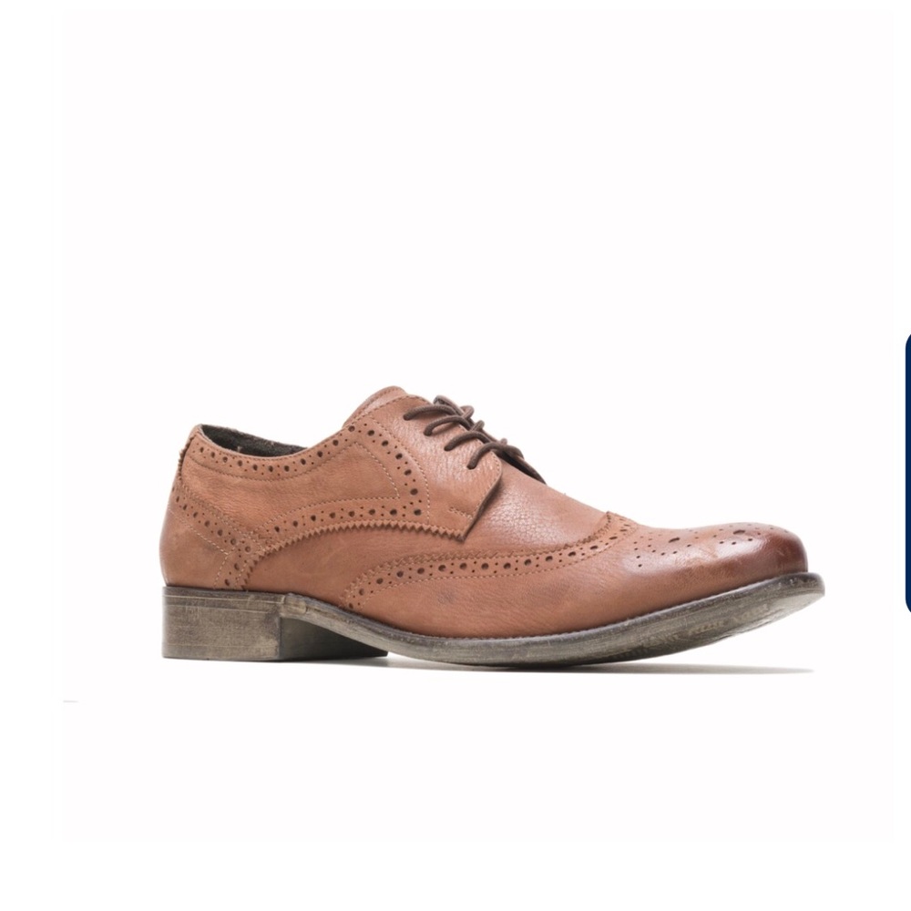 New Men’s Leather Oxford Shoes Tan Color - Gem